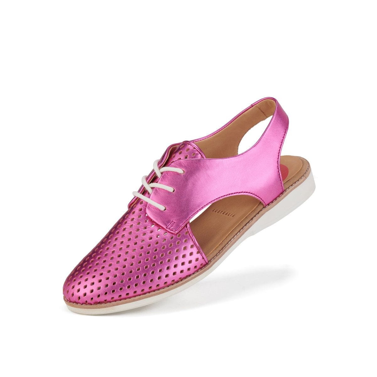 Rollie Slingback Punch Raspberry Metallic – James St Boutique